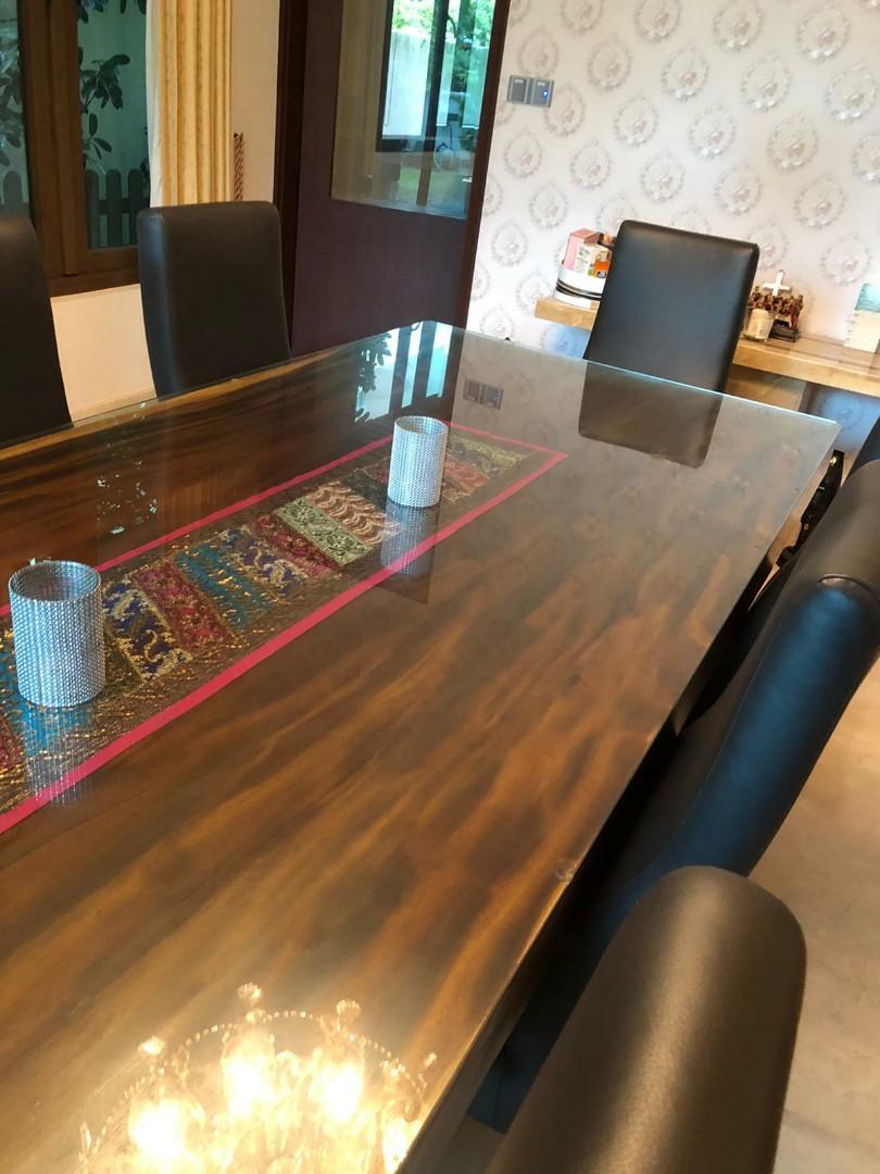 Dining Table Top 10 pax, 300 year old, Furniture & Home Living ...
