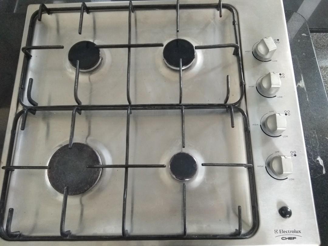 Electrolux chef 4 burners hob, Home Appliances, Kitchenware on Carousell