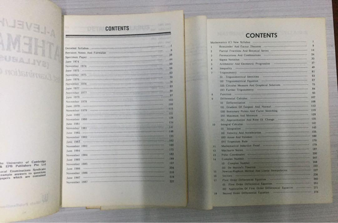 英國GCE A-Level Mathematics past paper, 興趣及遊戲, 書本 & 文具, 教科書 - Carousell
