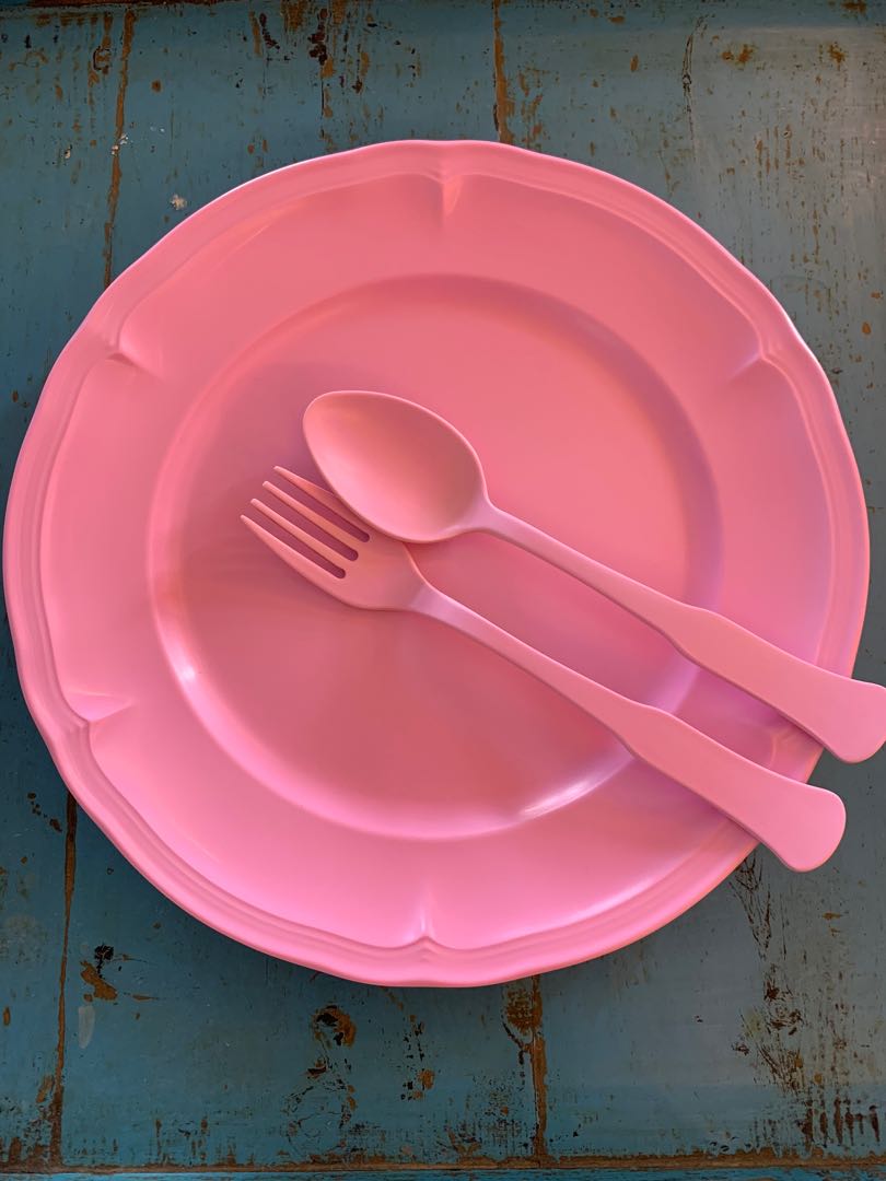 Ginger melamine plates, Furniture & Home Living, Kitchenware ...