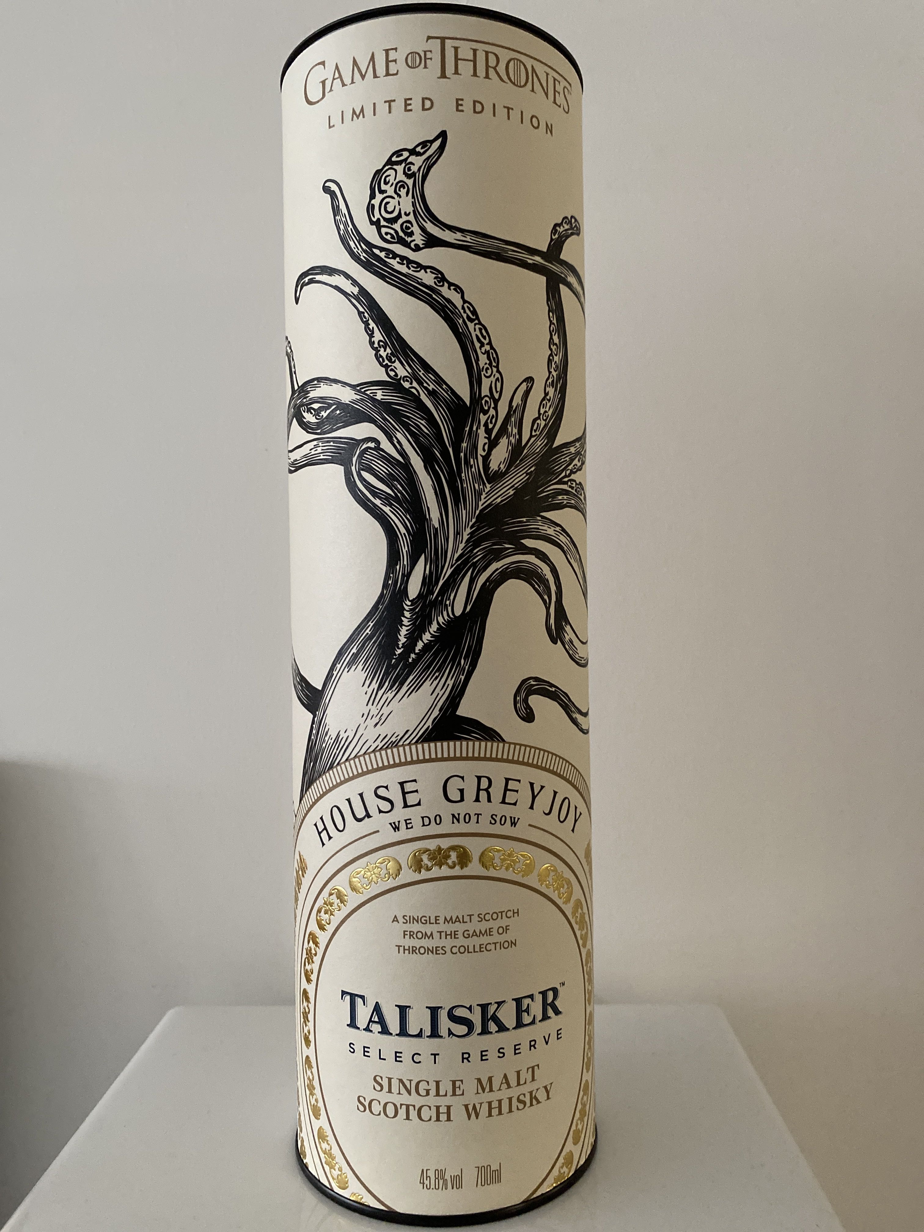 GoT Game of Thrones House Greyjoy Talisker Select Reserve single malt ...