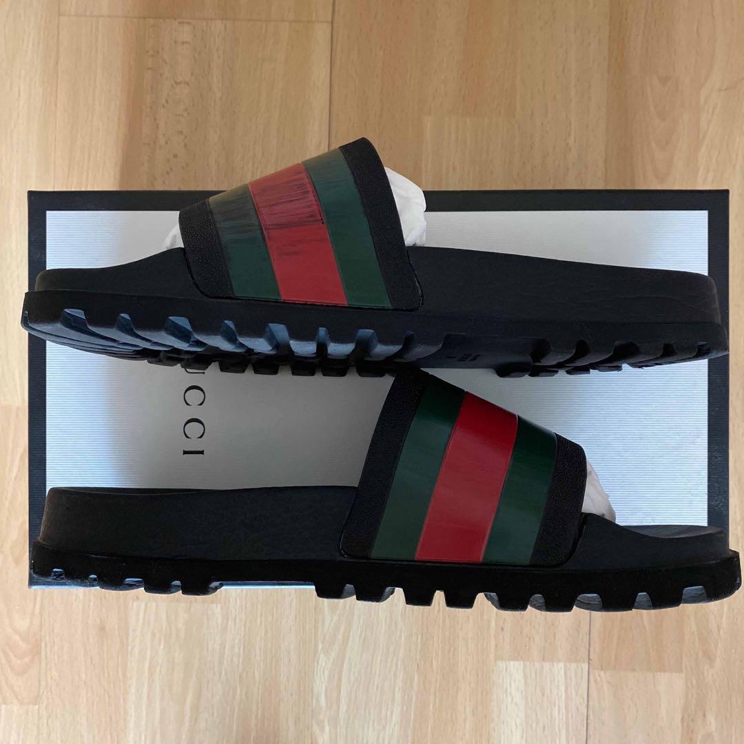 Gucci Web Slides, Men's Fashion, Footwear, Flipflops and Slides on ...