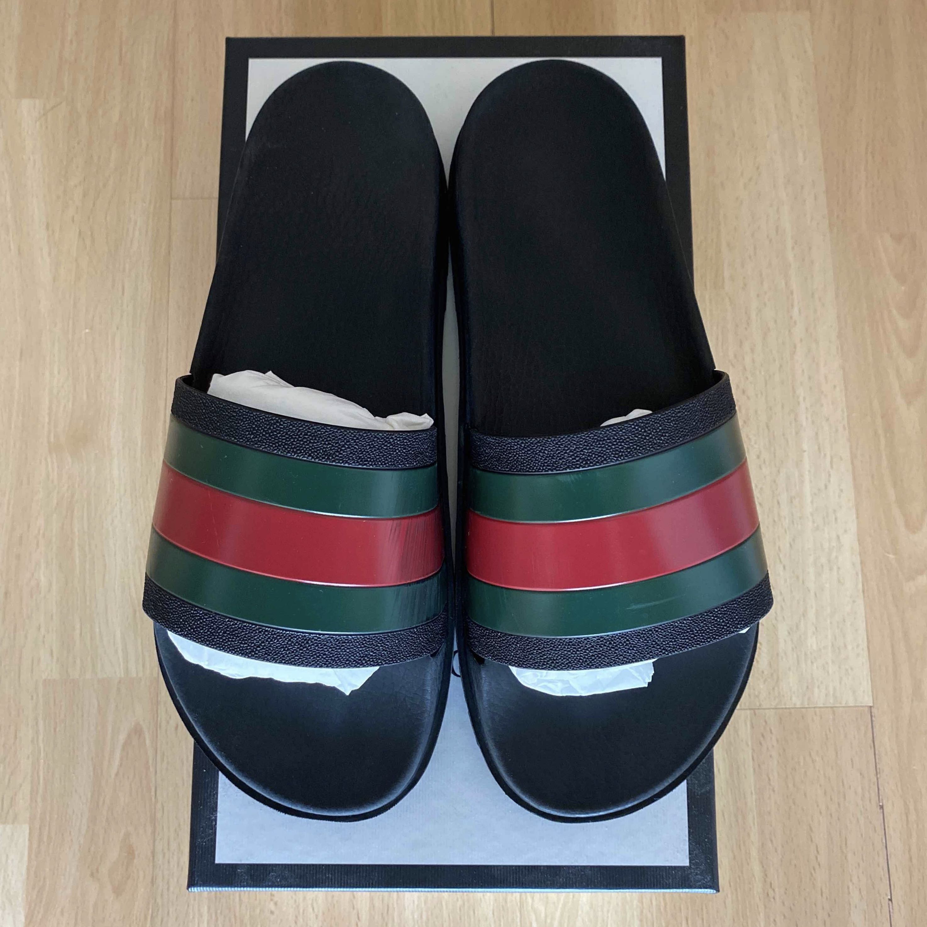 Gucci Web Slides, Men's Fashion, Footwear, Flipflops and Slides on ...