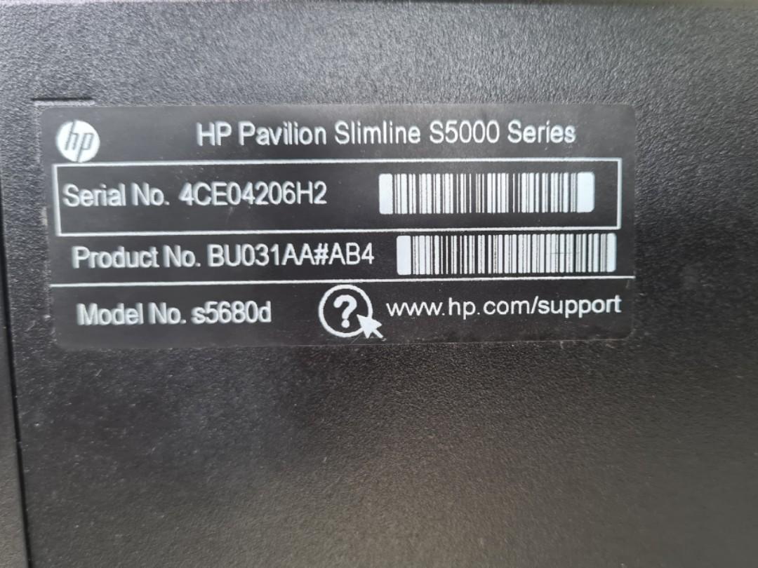HP Pavillion Slimline S Series Computers Tech Parts Accessories Computer Parts On
