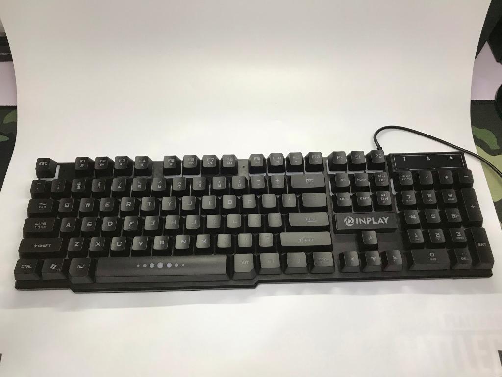 INPLAY STX360 RAINBOW/ RGB SUSPENDED BACKLIGHT GAME KEYBOARD AND MOUSE ...