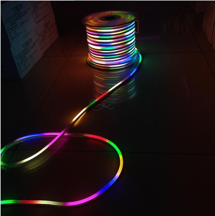 IP66 16mm Round Running RGB Colorful Neon LED Strip Light, Furniture ...