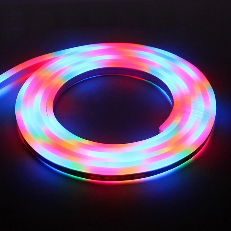 IP66 16mm Round Running RGB Colorful Neon LED Strip Light, Furniture ...