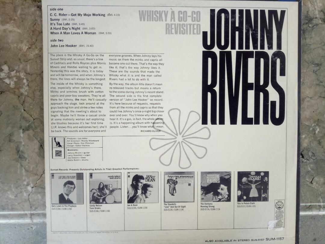 Johnny Rivers LP Vinyl Plaka Turntable, Hobbies & Toys, Music & Media ...