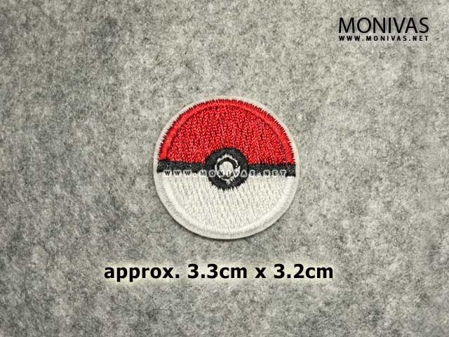 Mini Pokeball Iron On Patch DIY Pokemon Embroidery Badge Decorations ...