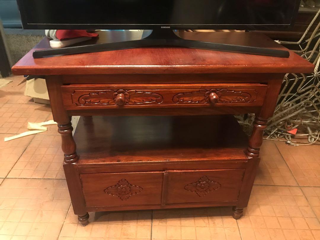 Narra Console Table with drawers, Furniture & Home Living, Furniture ...