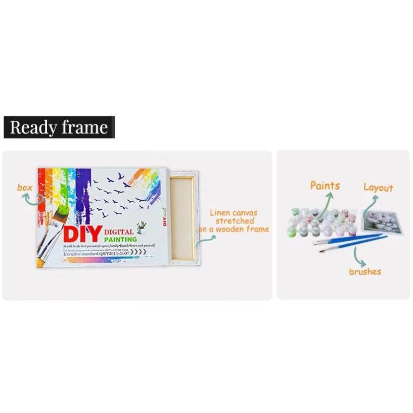 DIY Numbers Acrylic Painting Set , Hobbies & Toys, Stationery & Craft ...