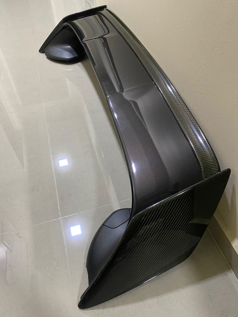 Original Evo X / Evo 10 spoiler with DAMD Carbon fibre Gurney Flap and ...