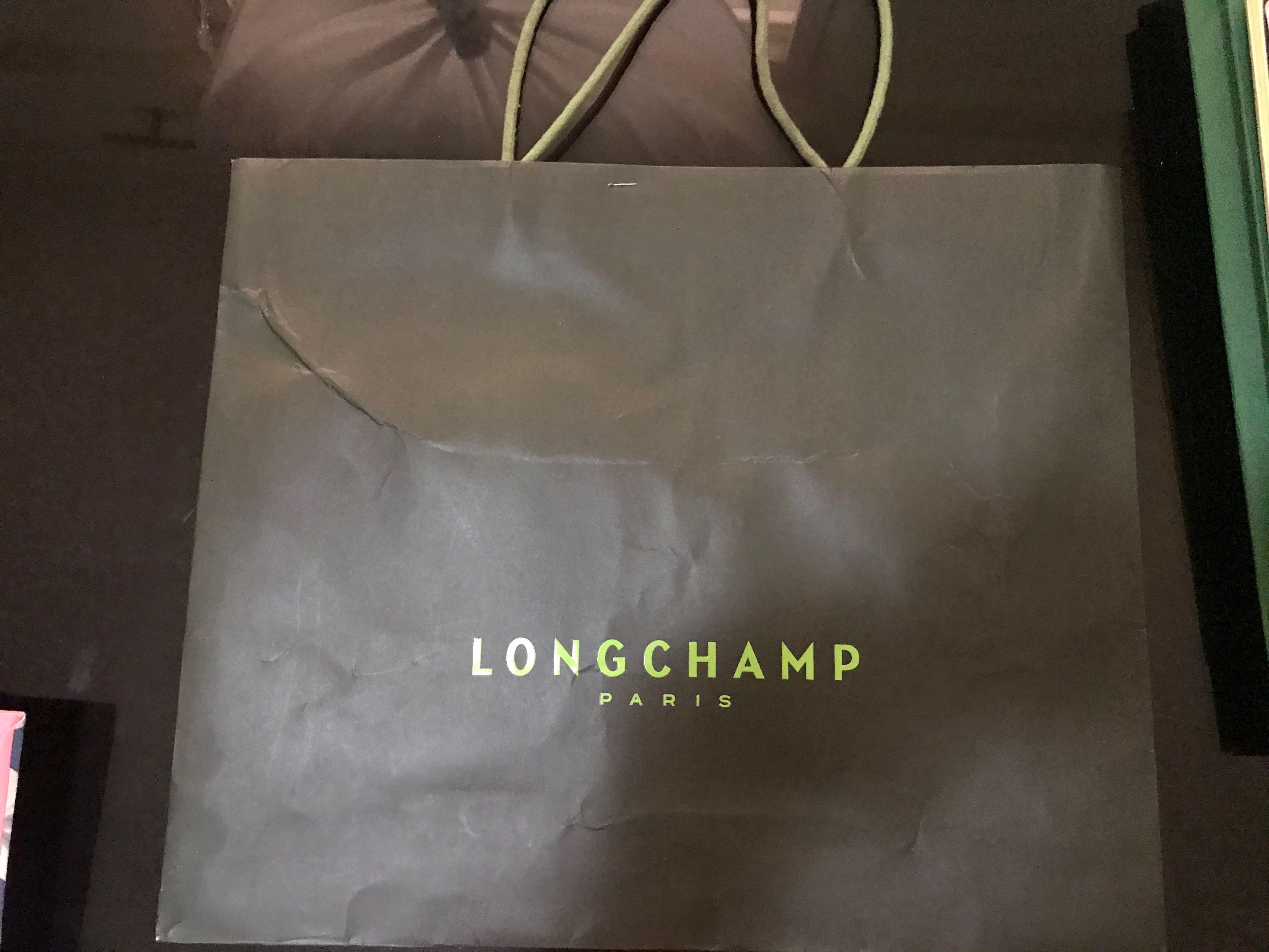 Original Longchamp Paper Bag, Women's Fashion, Watches & Accessories ...