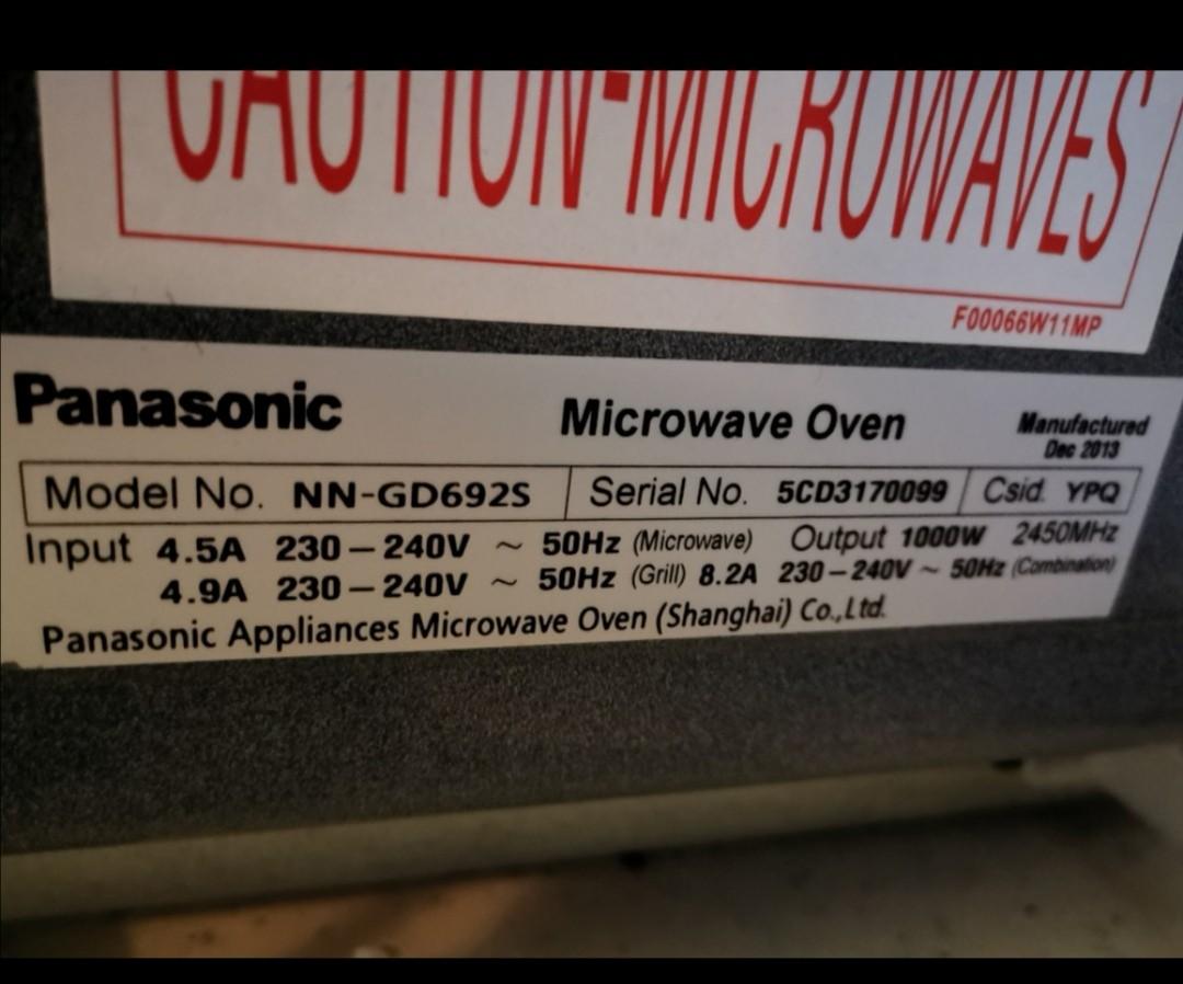 Panasonic Microwave, TV & Home Appliances, Kitchen Appliances, Ovens ...