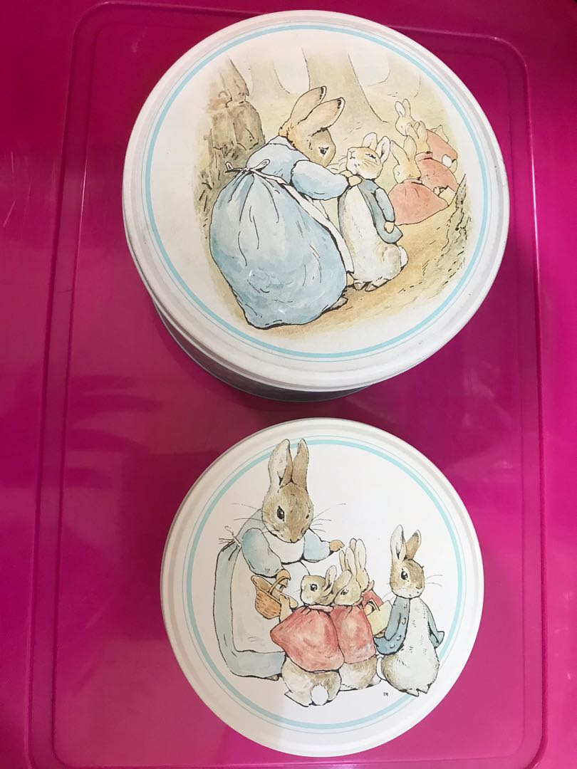 peter rabbit metal container, Everything Else, Others on Carousell