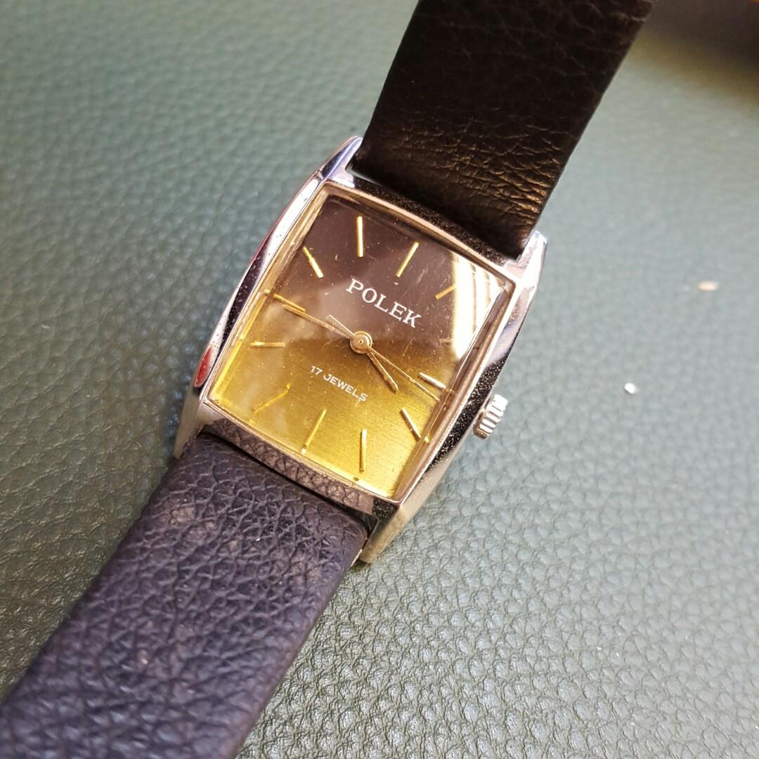 Polek Bumblebee Dial Vintage Watch, Luxury, Watches on Carousell