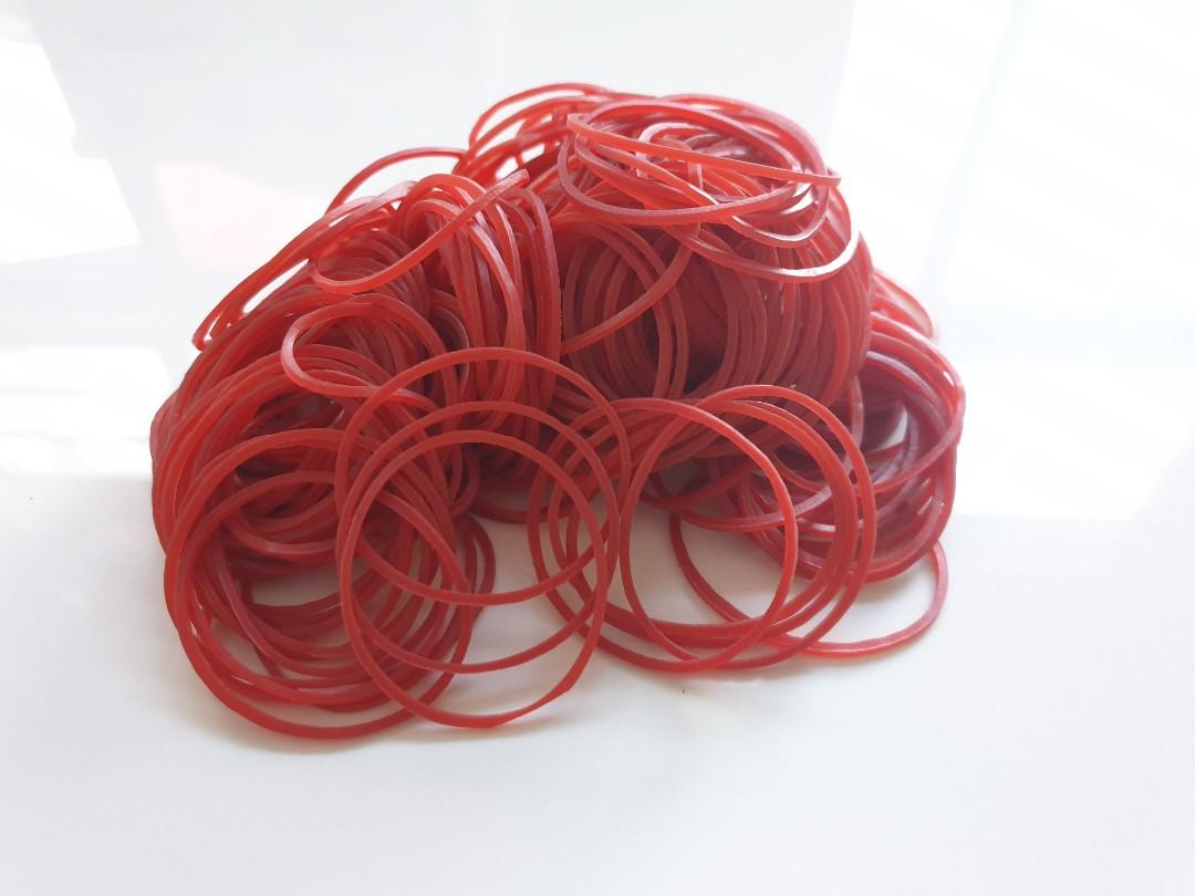 Red rubber band rubberband, Everything Else on Carousell