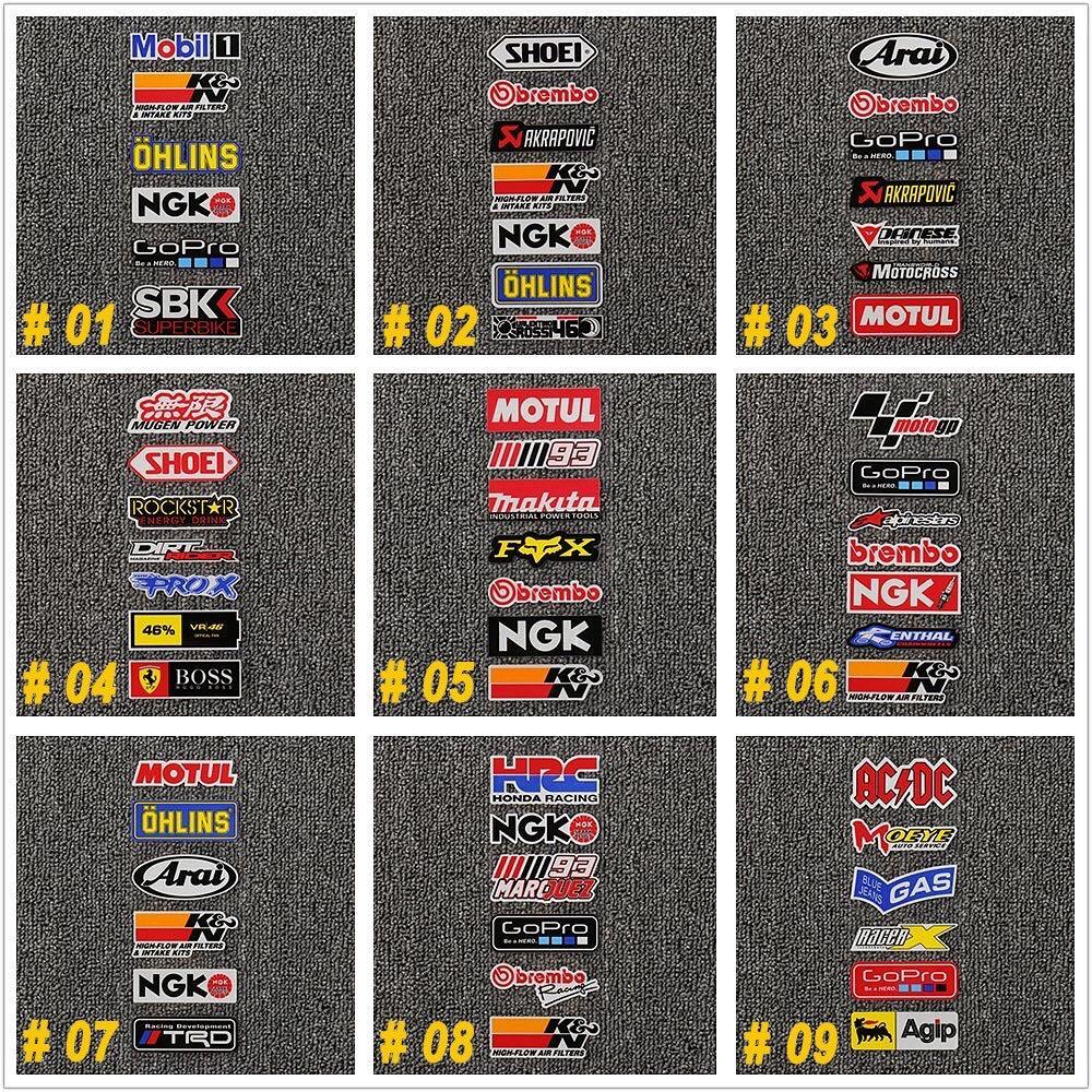 Reflective Motorcycle Side Strip Bike Helmet Sticker Car Styling Vinyl ...