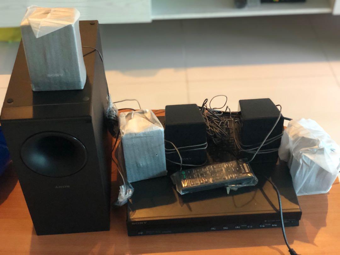 sony hbd-tz140 dvd home theatre system with speakers and woofers, Audio ...