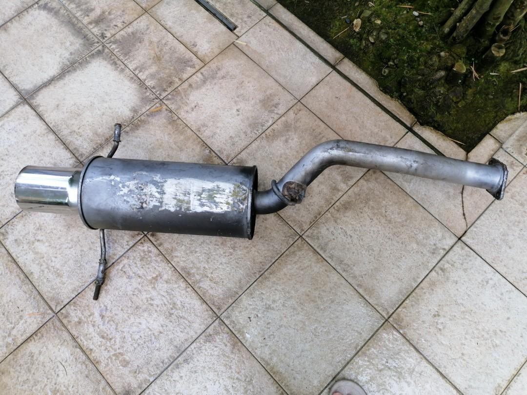 Subaru Gc8 type Ra STi exhaust, Car Accessories, Accessories on Carousell