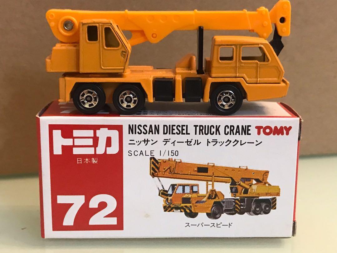 Tomica 72 UD Nissan diesel truck crane yellow 日本製, 興趣及遊戲, 玩具 & 遊戲類 - Carousell