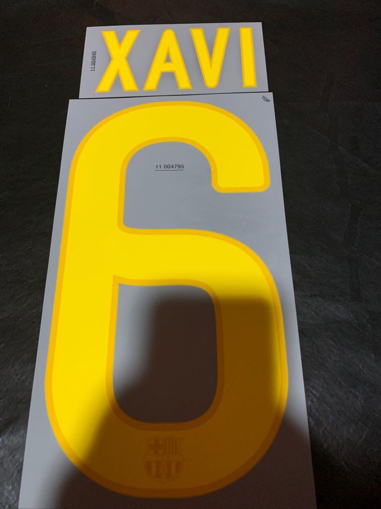 Xavi 2011/12 Barcelona Home and Away Jersey Nameset, Men's Fashion ...