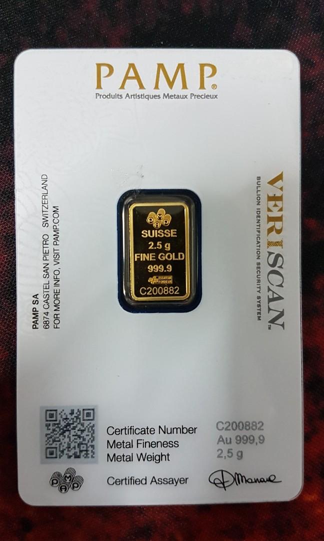 2.5g PAMP Gold, Hobbies & Toys, Memorabilia & Collectibles, Religious Items on Carousell