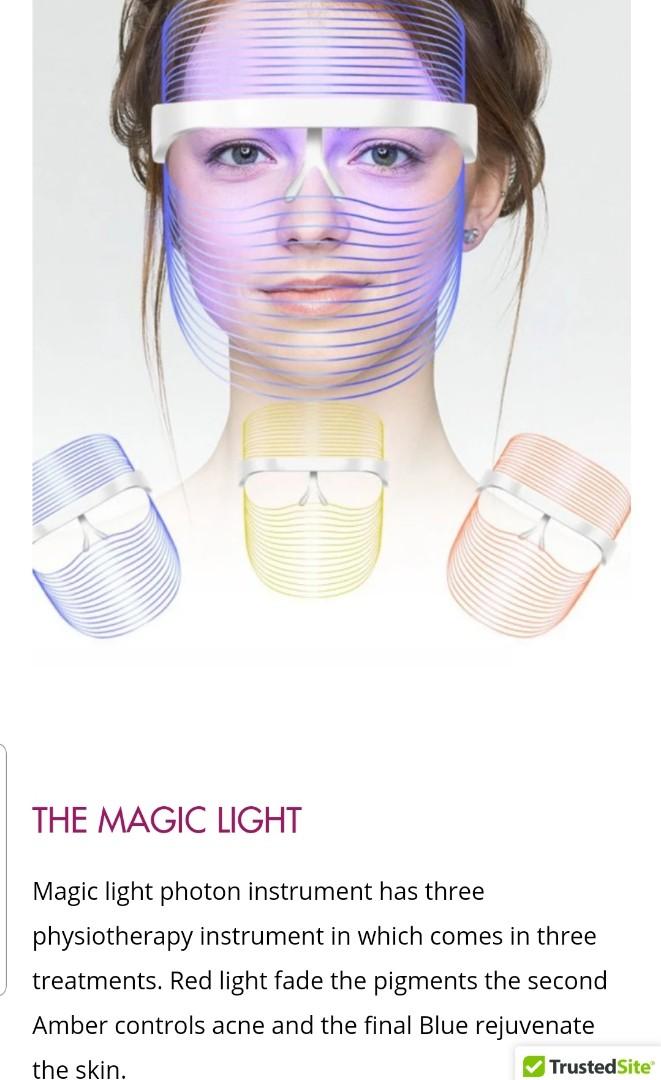 3 Colour LED Beauty Mask Made In Korea, Beauty & Personal Care, Face ...