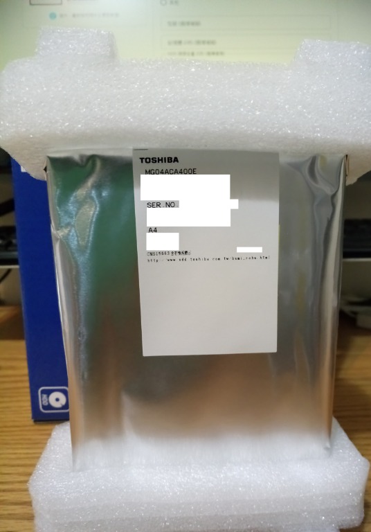 全新 Toshiba 企業級硬碟 MG04ACA400E Enterprise HDD Harddisk 4TB, 電腦＆科技, 電腦周邊及 ...