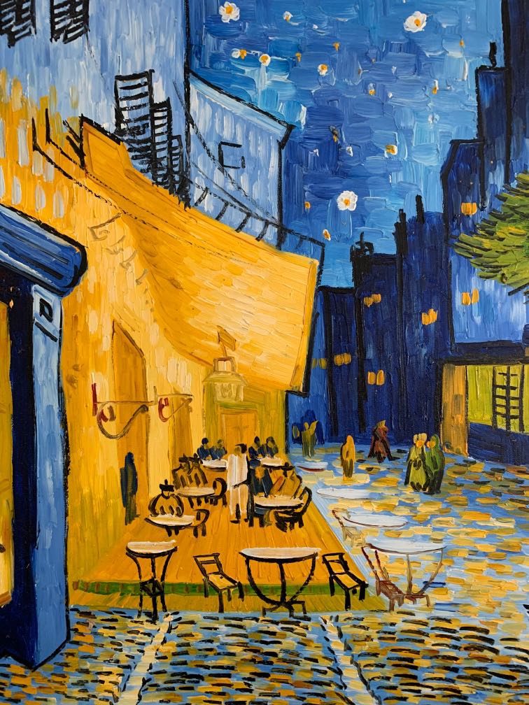 Acrylic on canvas - UK art student’s interpretation of Van Gogh, Design ...