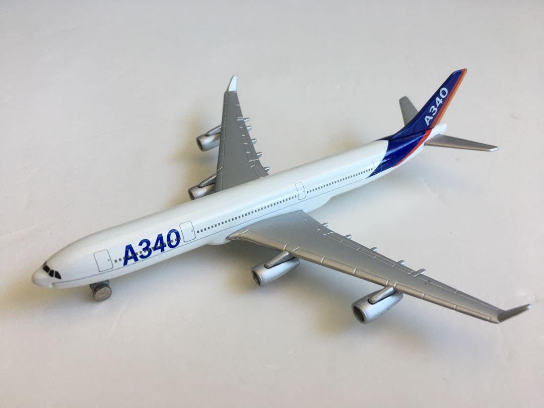 AIRBUS A340 Old House Color 舊版Logo WELLY Die cast金屬 玩具飛機模型 Plane Model ...