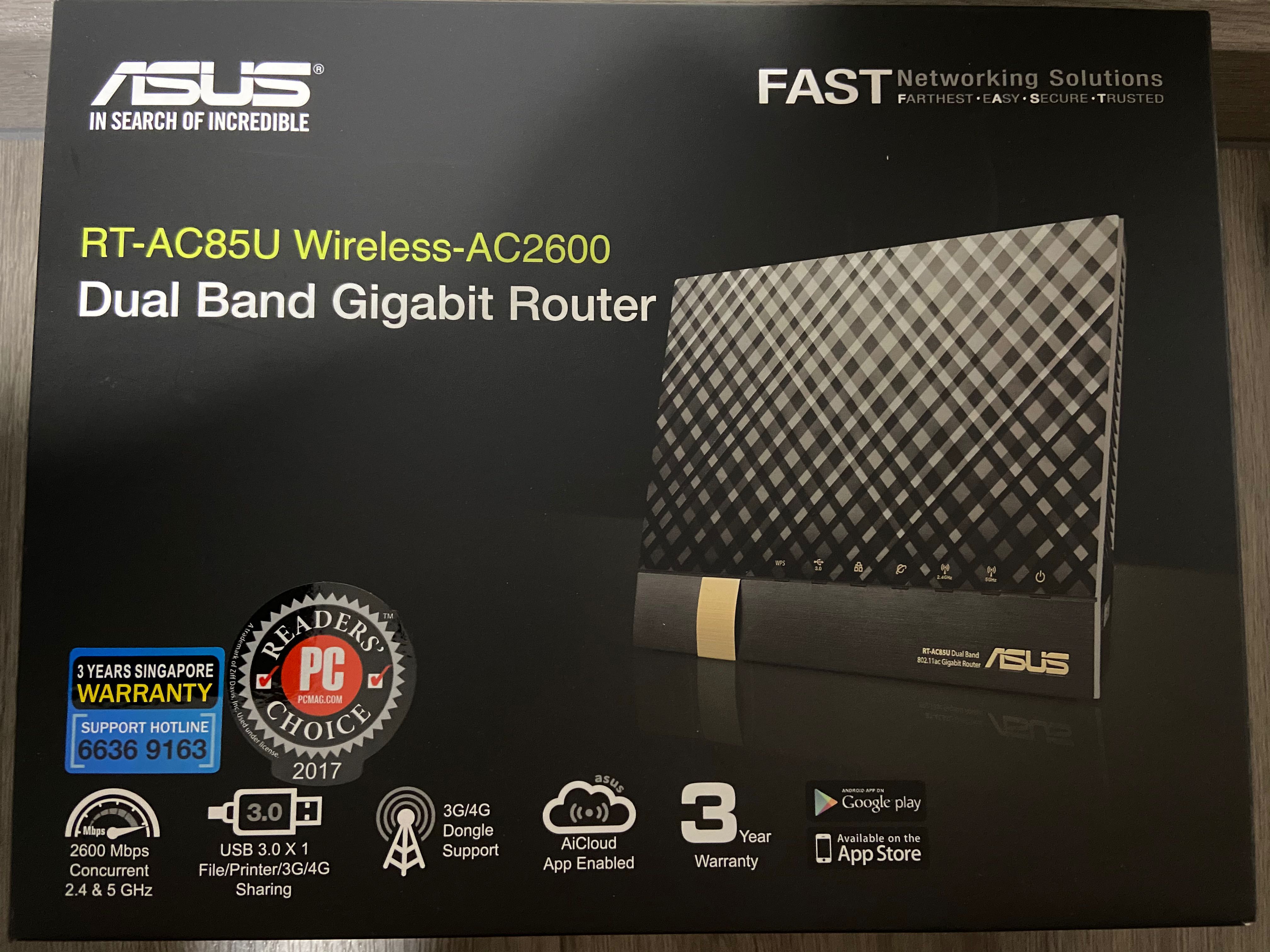 Asus Dual Band Gigabit Router Computers Tech Parts Accessories Networking On Carousell