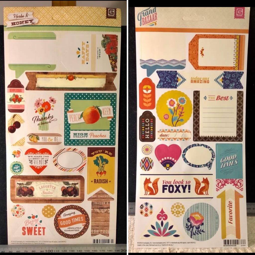 BasicGrey - paper stickers, Hobbies & Toys, Stationery & Craft, Craft ...