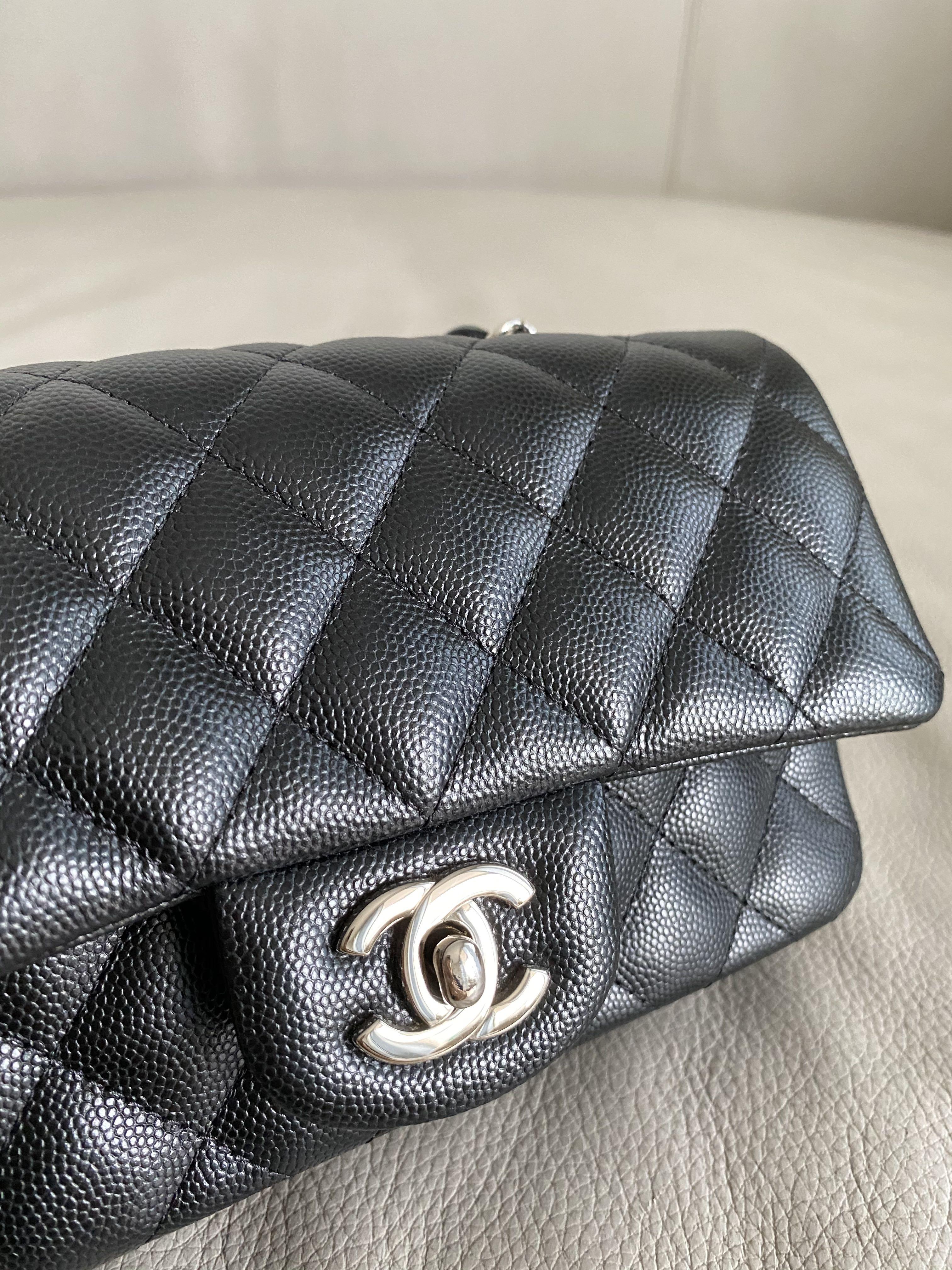 Chanel Mini Rectangular black caviar shw, Luxury, Bags & Wallets on ...