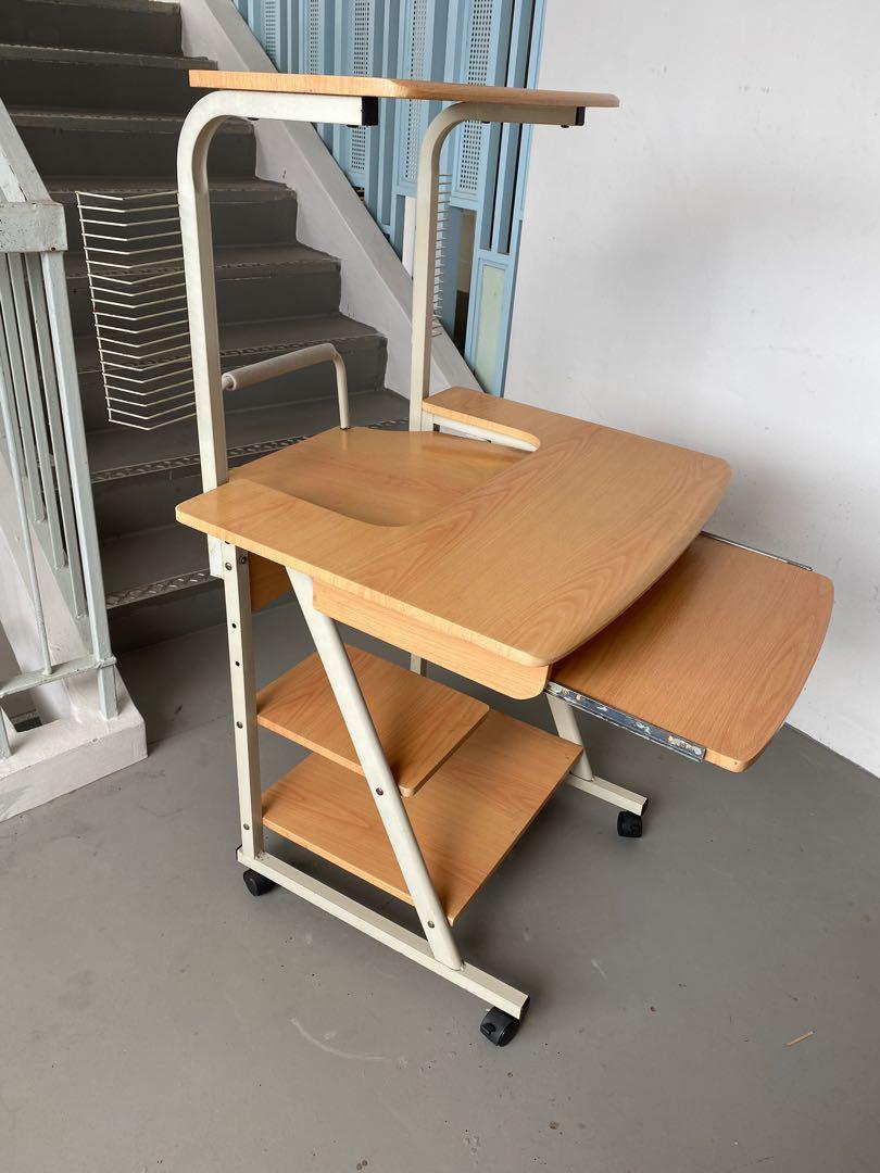 Computer table with slide-out keyboard tray, Furniture & Home Living ...