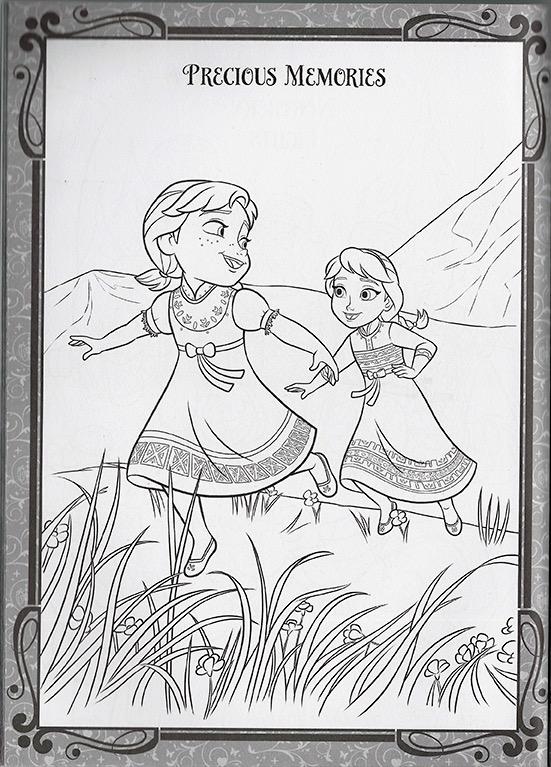 little anna and elsa coloring pages