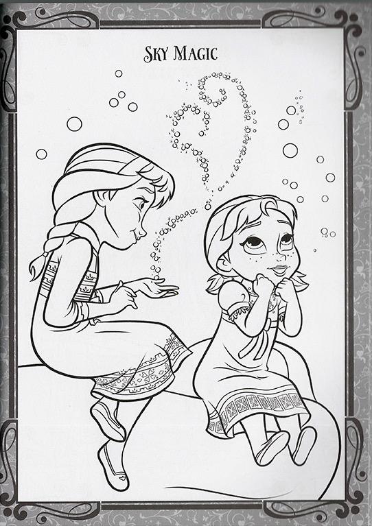 little elsa and anna coloring pages