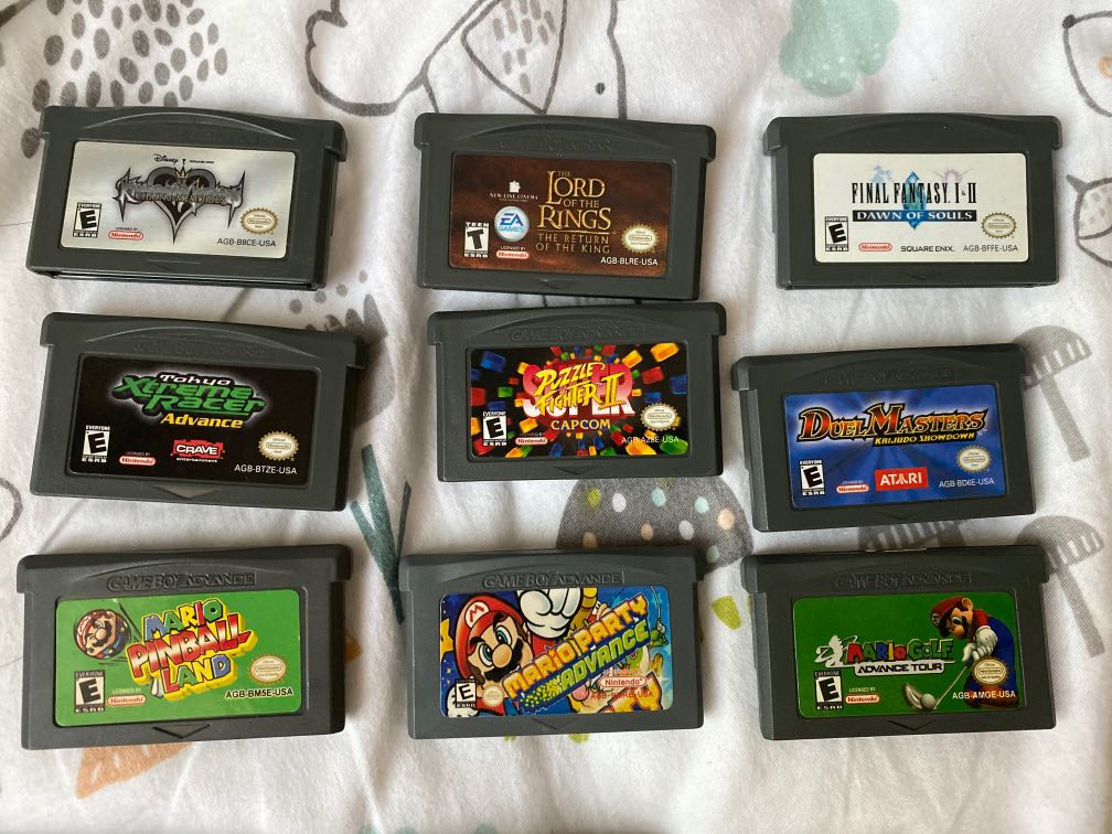 Gameboy Advance Cartridges, Video Gaming, Video Game Consoles, Nintendo ...