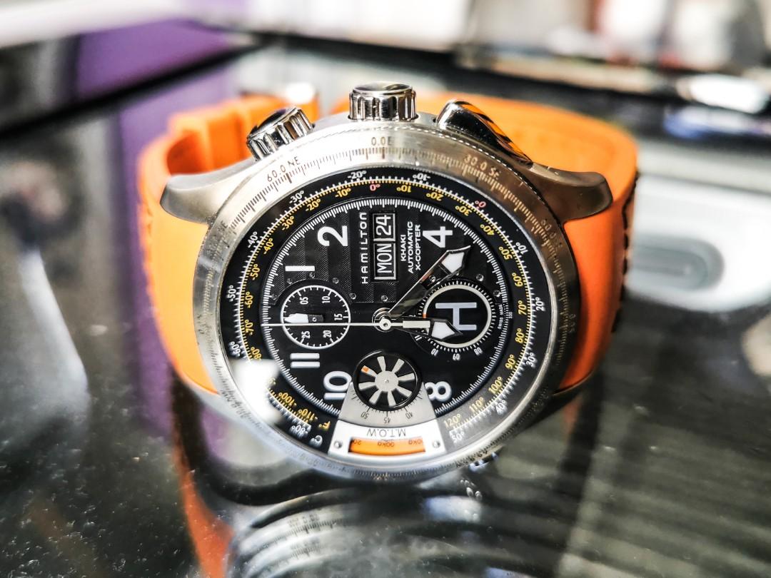 Hamilton Khaki Aviation X-Copter Automatic Chronograph, Men's Fashion ...