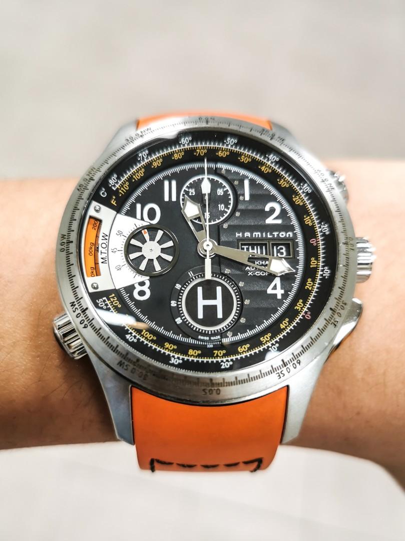 Hamilton Khaki Aviation X-Copter Automatic Chronograph, Men's Fashion ...