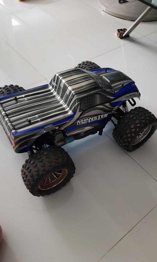 HSP Nitro Monster Truck, Hobbies & Toys, Toys & Games on Carousell