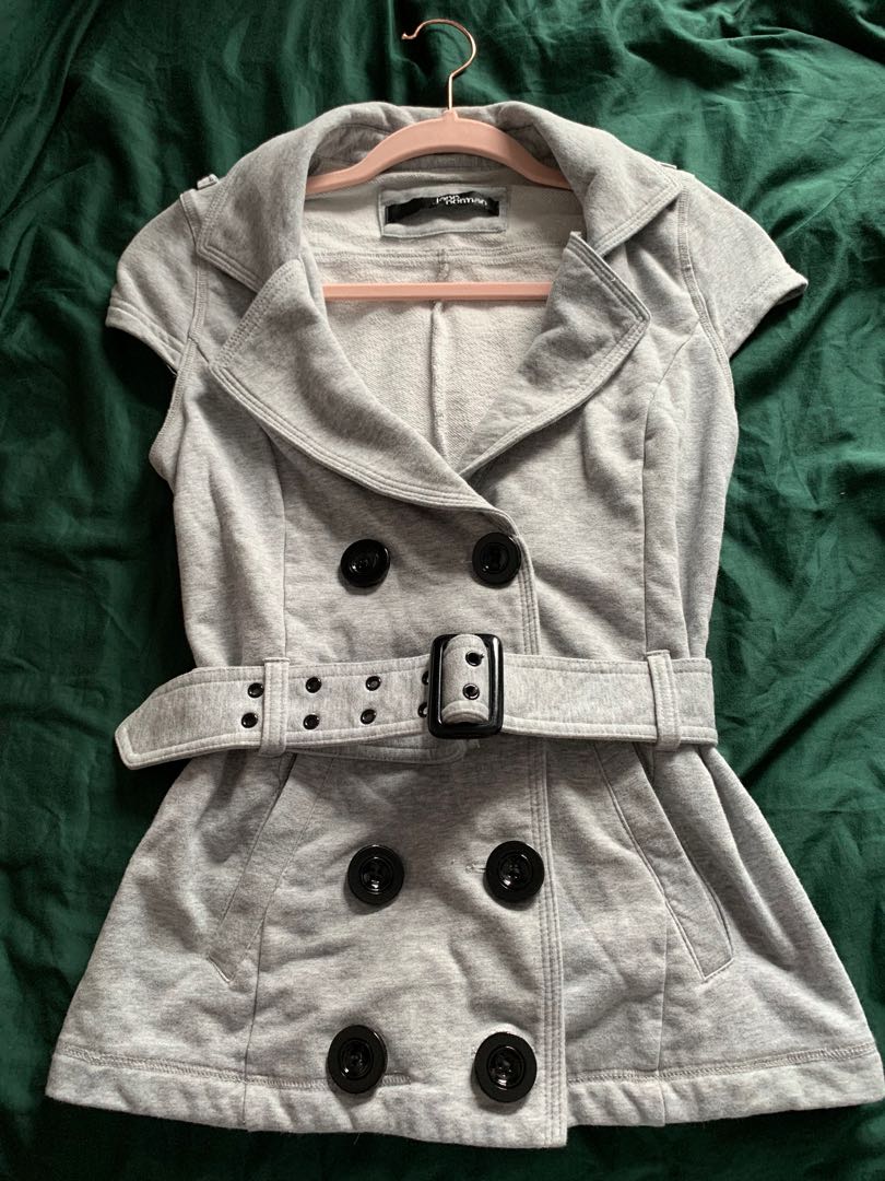 Jane Norman belted Jacket Vest, Women's Fashion, Coats, Jackets and Outerwear on Carousell