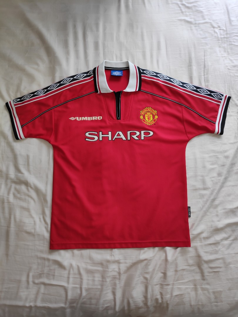 Manchester United Classic Jersey 1998 1999 Treble, Men's Fashion ...