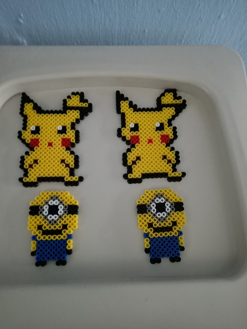 Minion and Pikachu Deco, Design & Craft, Handmade Craft on Carousell
