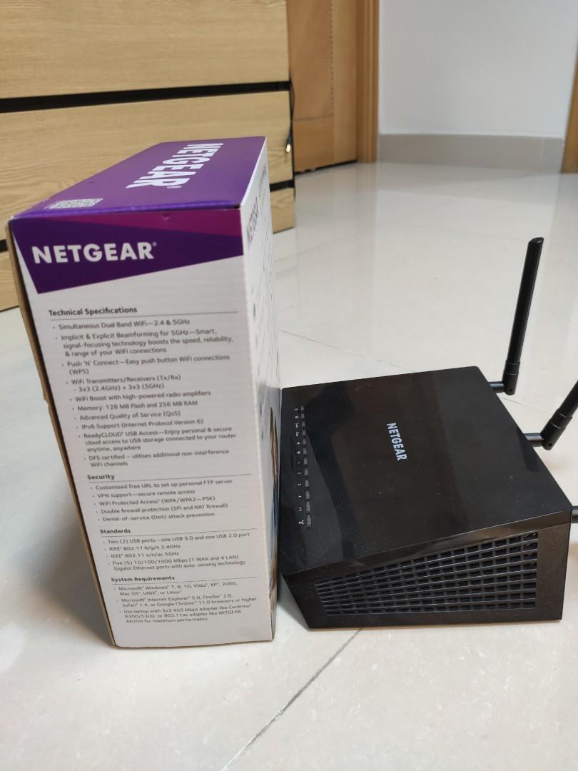 Netgear AC1750 Smart WiFi Router (R6400v2), 電腦＆科技, 電腦周邊及配件, Wifi及上網相關產品 ...