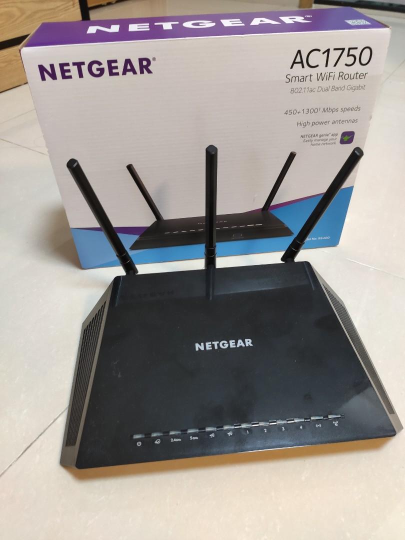 Netgear AC1750 Smart WiFi Router (R6400v2), 電腦＆科技, 電腦周邊及配件, Wifi及上網相關產品 ...