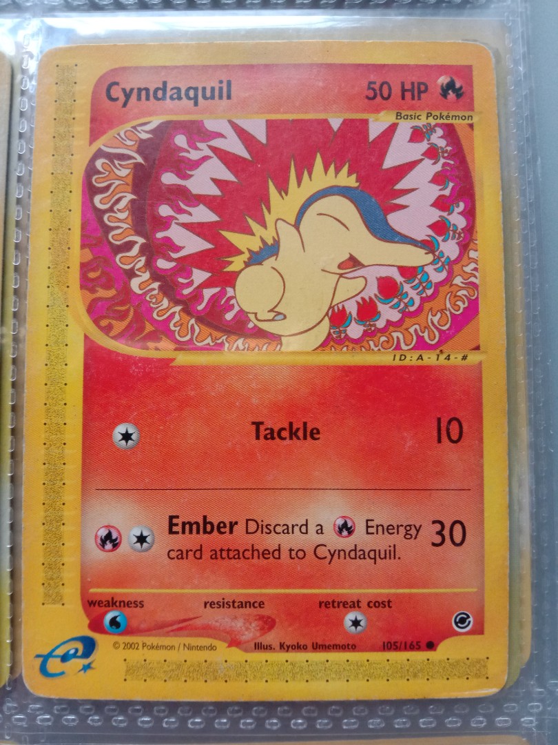 Pokemon card Cyndaquil 105/165, Hobbies & Toys, Toys & Games on Carousell