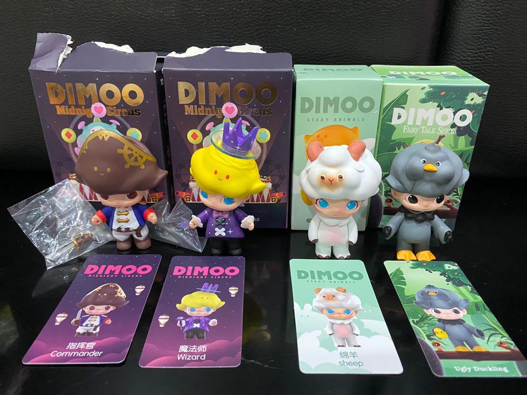 Popmart Dimoo Midnight circus series, Dimoo stray animals series, Dimoo ...