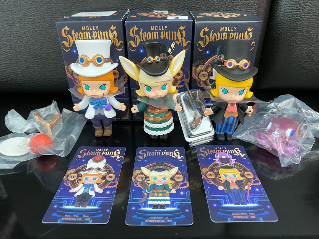Popmart Molly Steam Punk series and Steampunk animal series, Hobbies ...