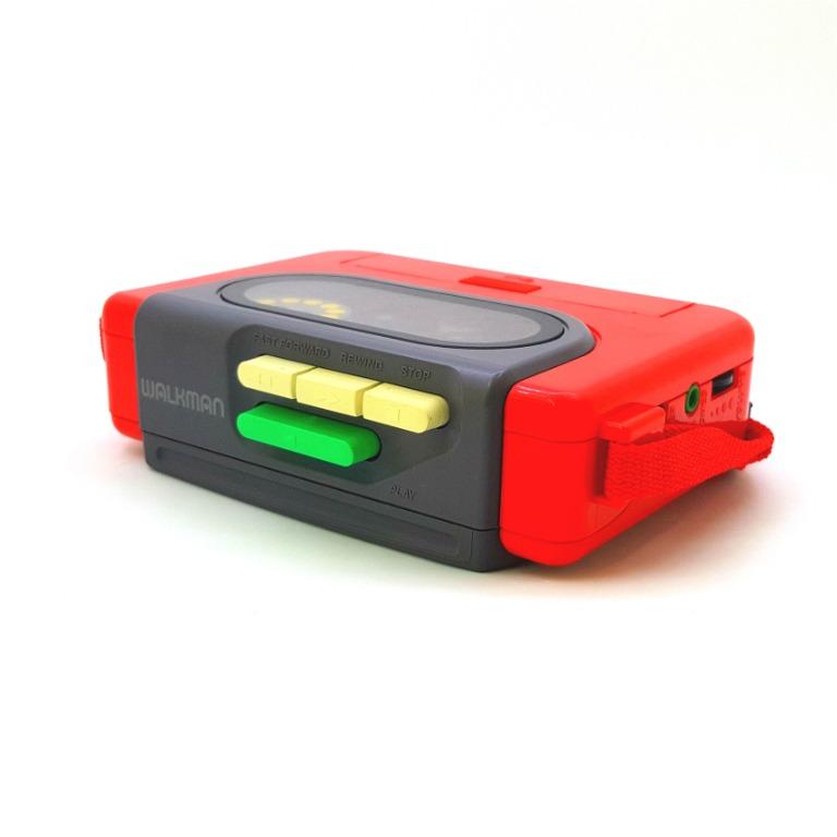 【赤色美品★動作品】RARE Vintage My First Sony Walkman Portable Cassette Tape ...